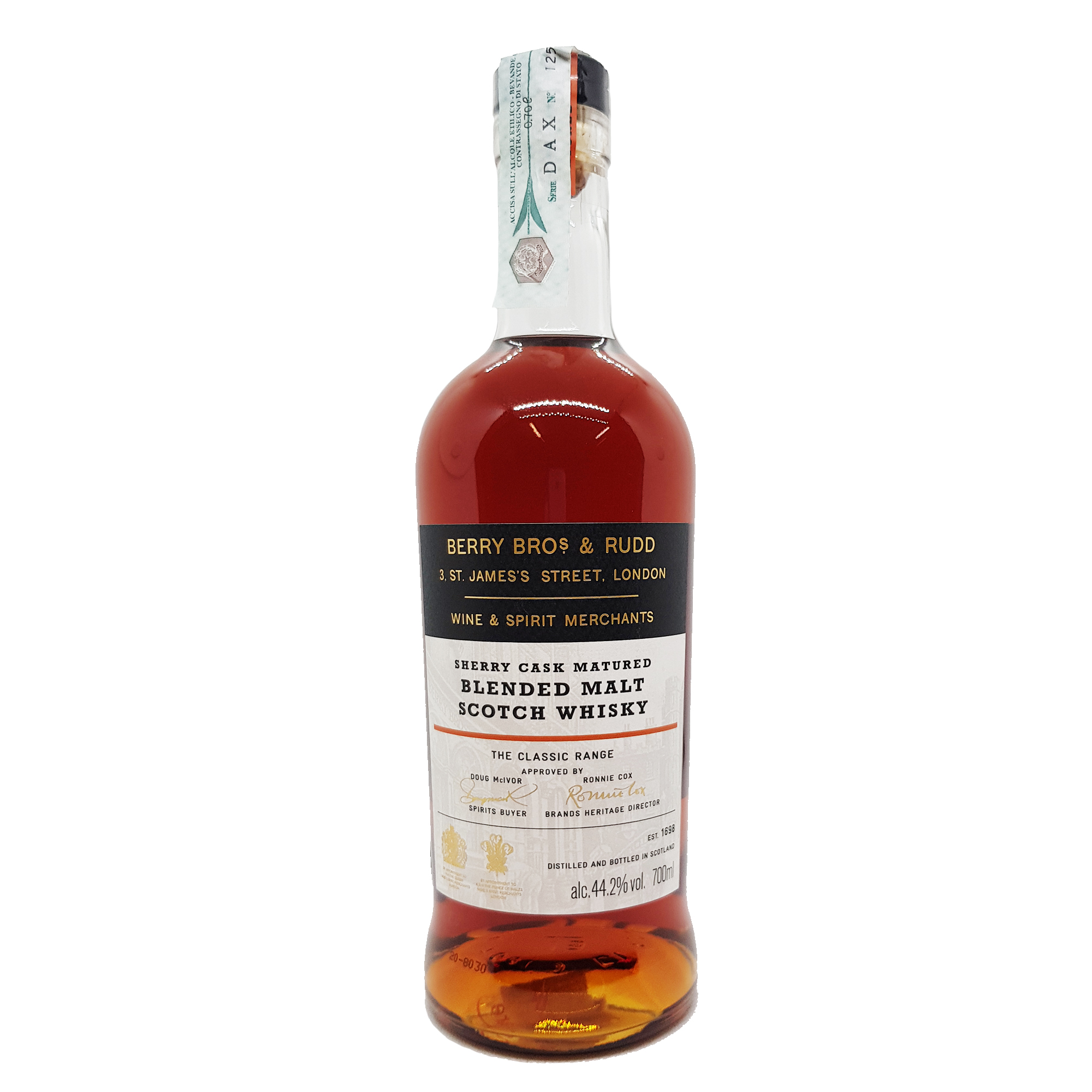 Whisky Sherry Cask Matured - Berry Bros & Rudd 70cl | Enoteca San ...