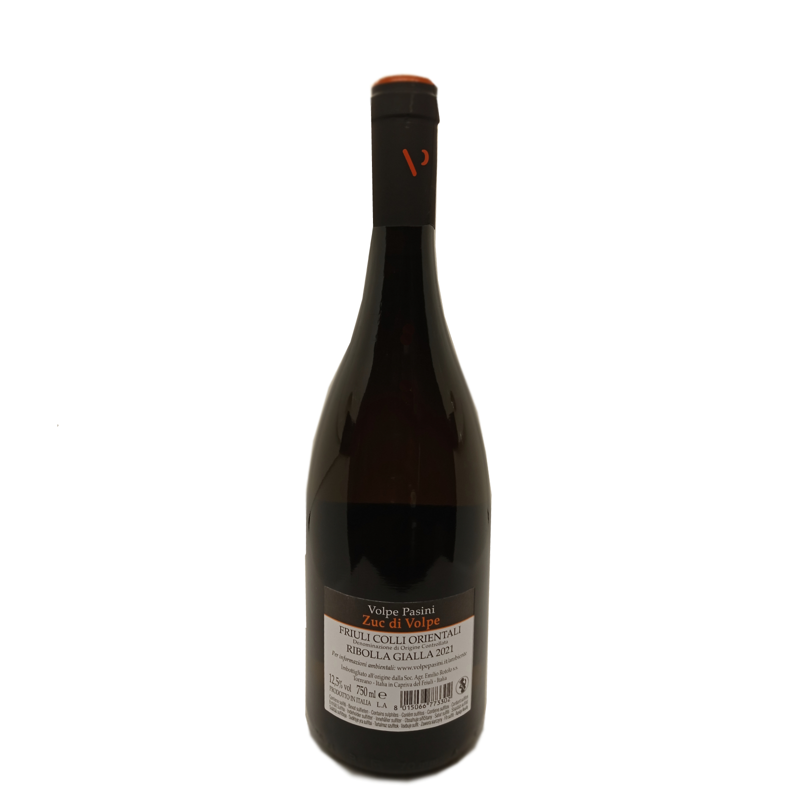 Volpe Pasini Zuc di Volpe Ribolla Gialla Doc Delle Mura | Enoteca San ...