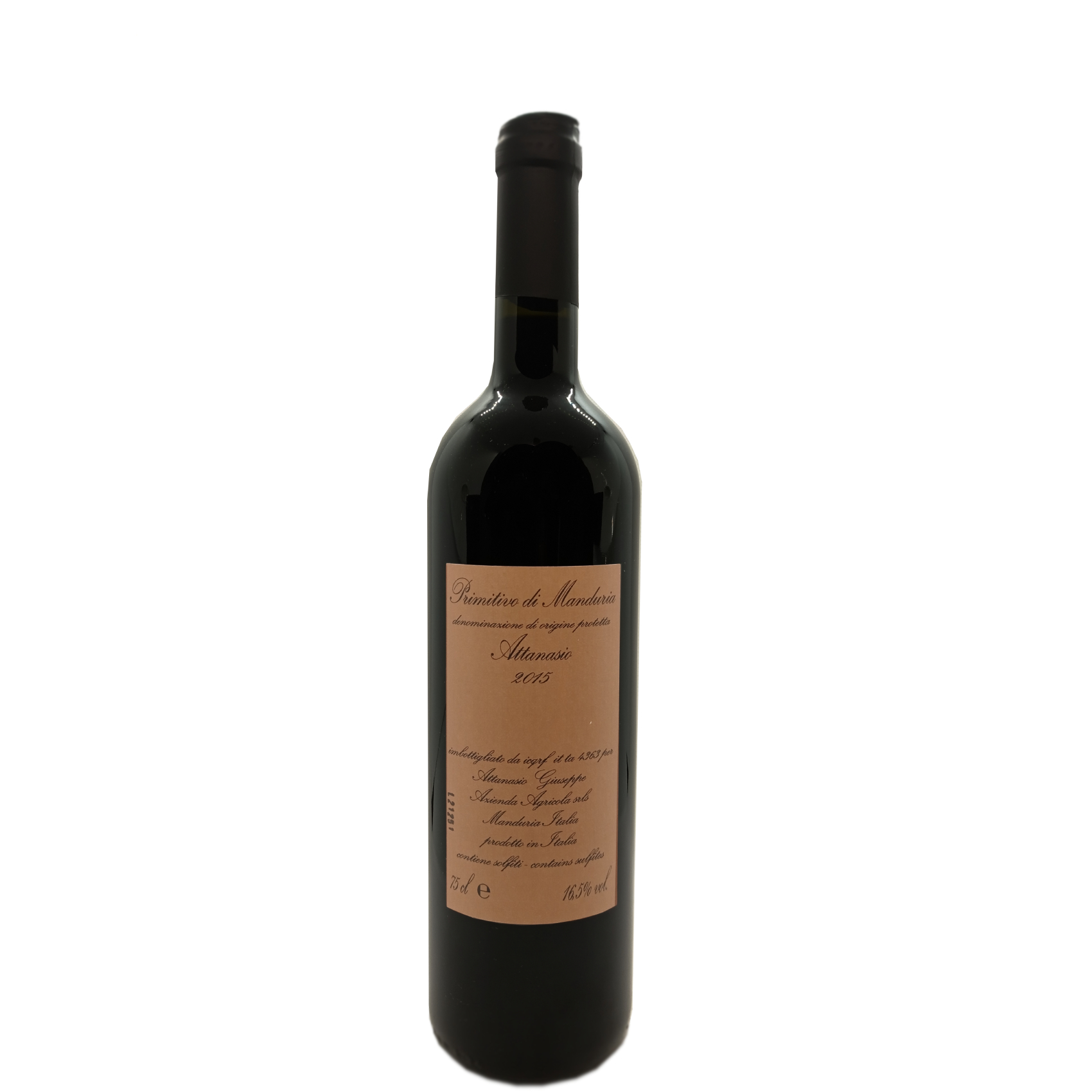 Primitivo di Manduria Dop 2015 - Attanasio | Enoteca San Lorenzo Riccione