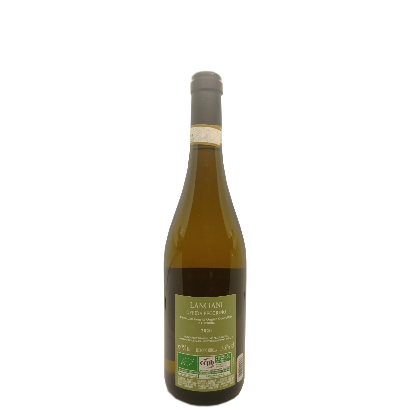 Pecorino Offida Dogc 2020 - Agricola Lanciani | Enoteca San Lorenzo ...