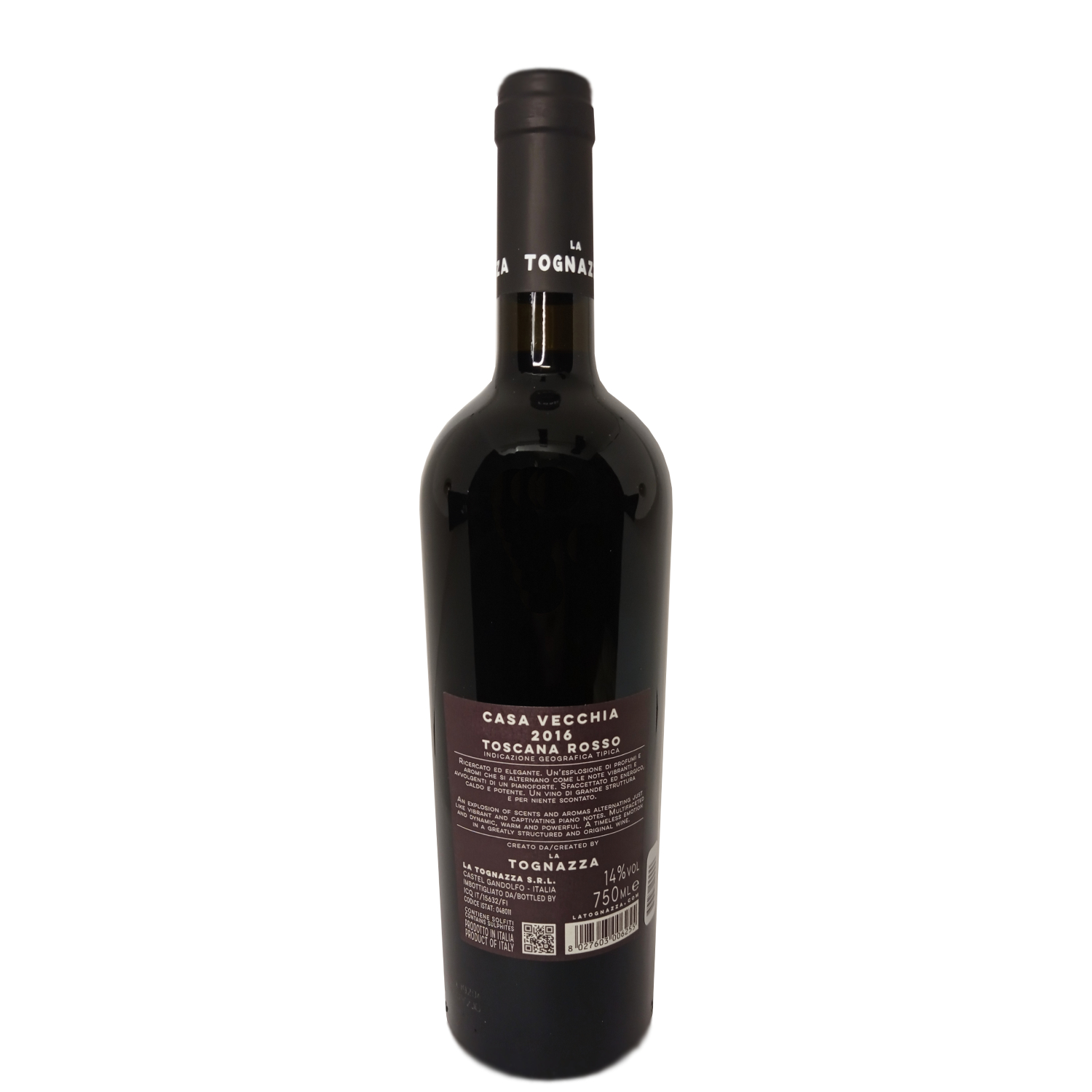 La Tognazza Casa Vecchia Toscana Rosso Igt 2016 | Enoteca San Lorenzo ...