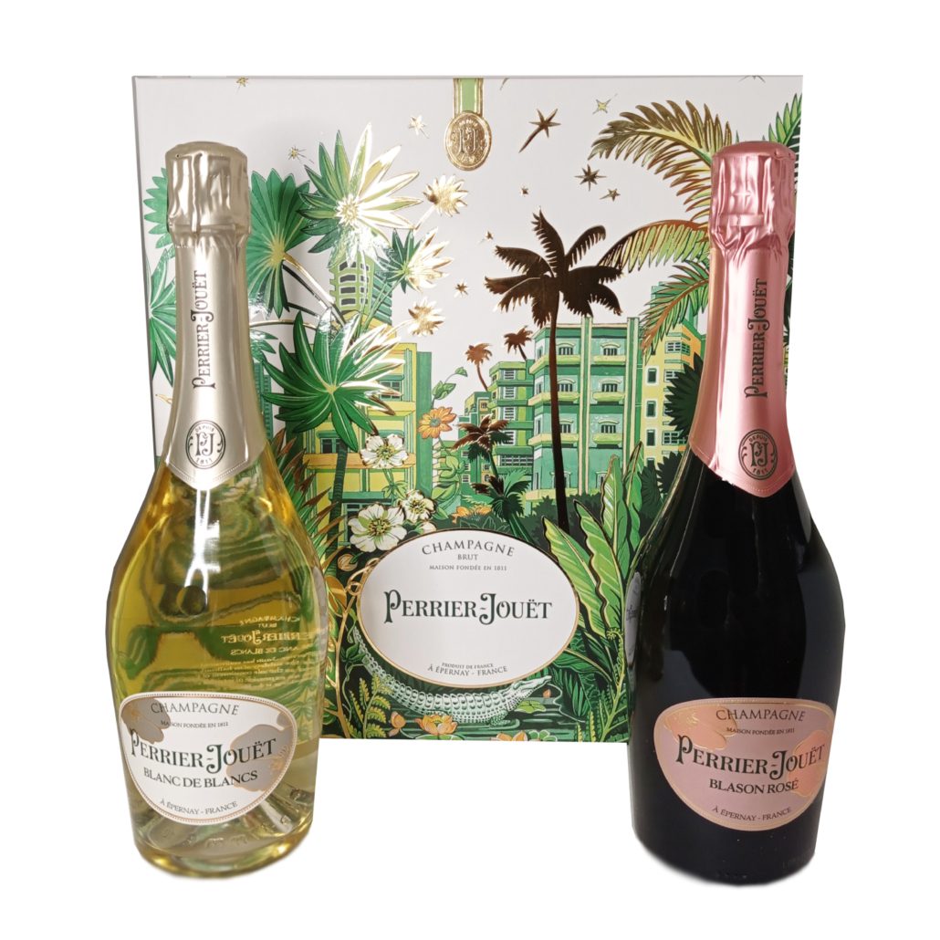 Perrier Jouet Champagne Brut Blanc De Blancs e Rosè Jungle (Astuccio 2 ...