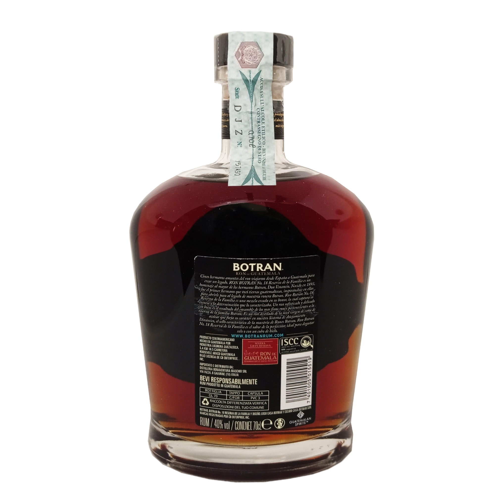 Ron Solera 1838 18Yo - Botran 70cl | Enoteca San Lorenzo Riccione