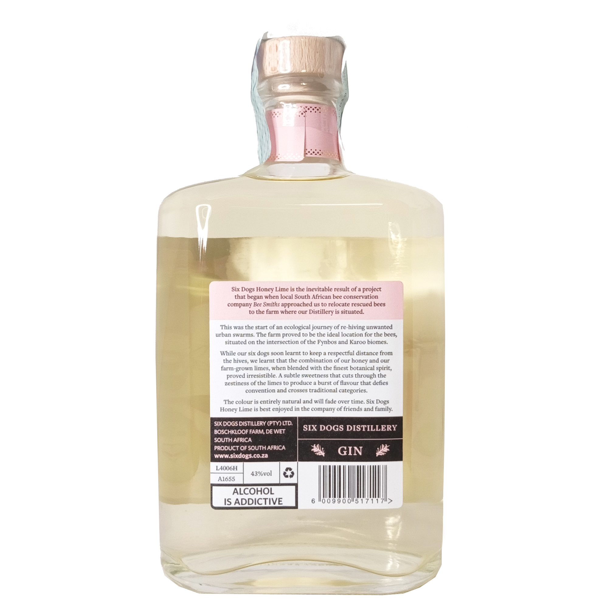 Six Dogs Honey Lime Gin - Six Dogs Distillery 70cl (Astucciato ...