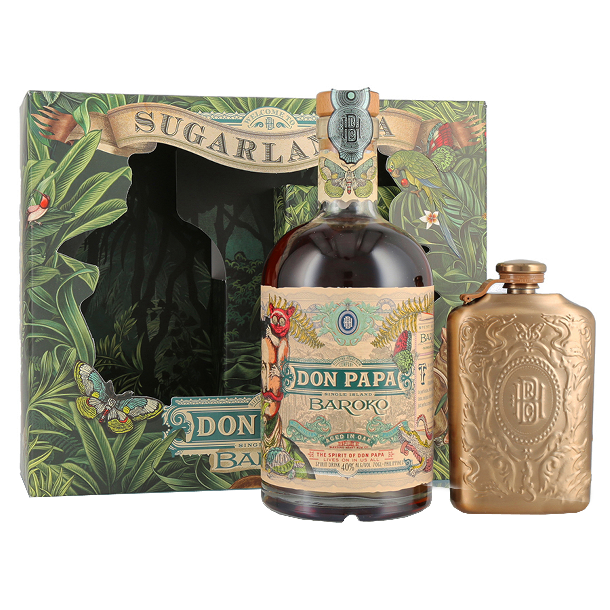 Don Papa Rum Baroko + Fiaschetta 70cl (Gift Box) | Enoteca San Lorenzo ...