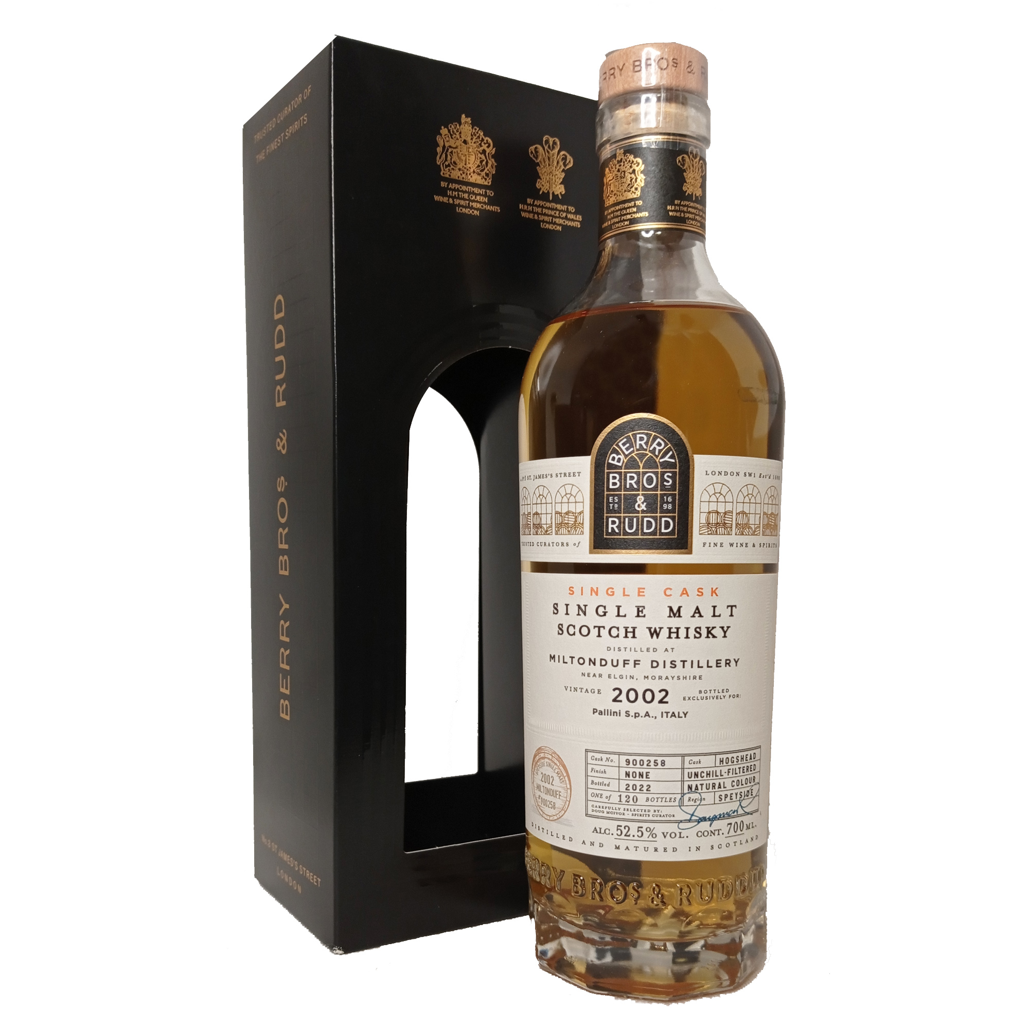 Whisky Single Malt Scotch Miltonduff 2002 - Berry Bros. & Rudd 70cl ...