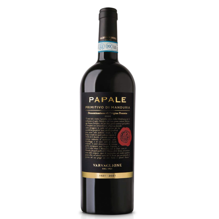 Varvaglione Papale Oro Primitivo Di Manduria DOP 2021 | Enoteca San ...